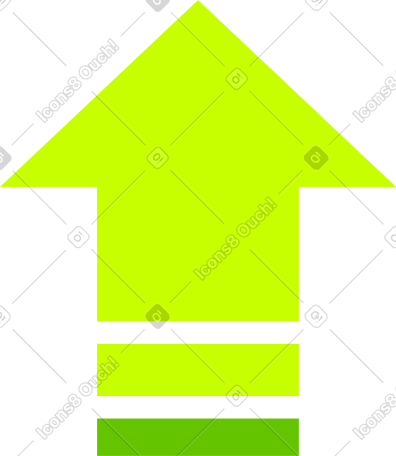 Seta verde para cima PNG, SVG