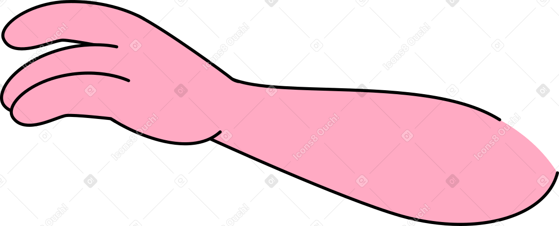 Arm with hand Illustration in PNG, SVG