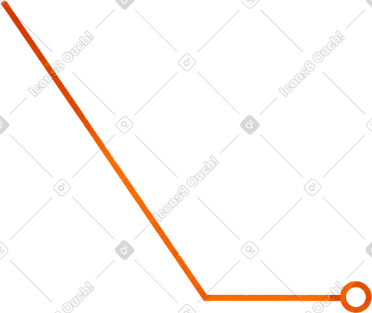 Orange pointer PNG, SVG