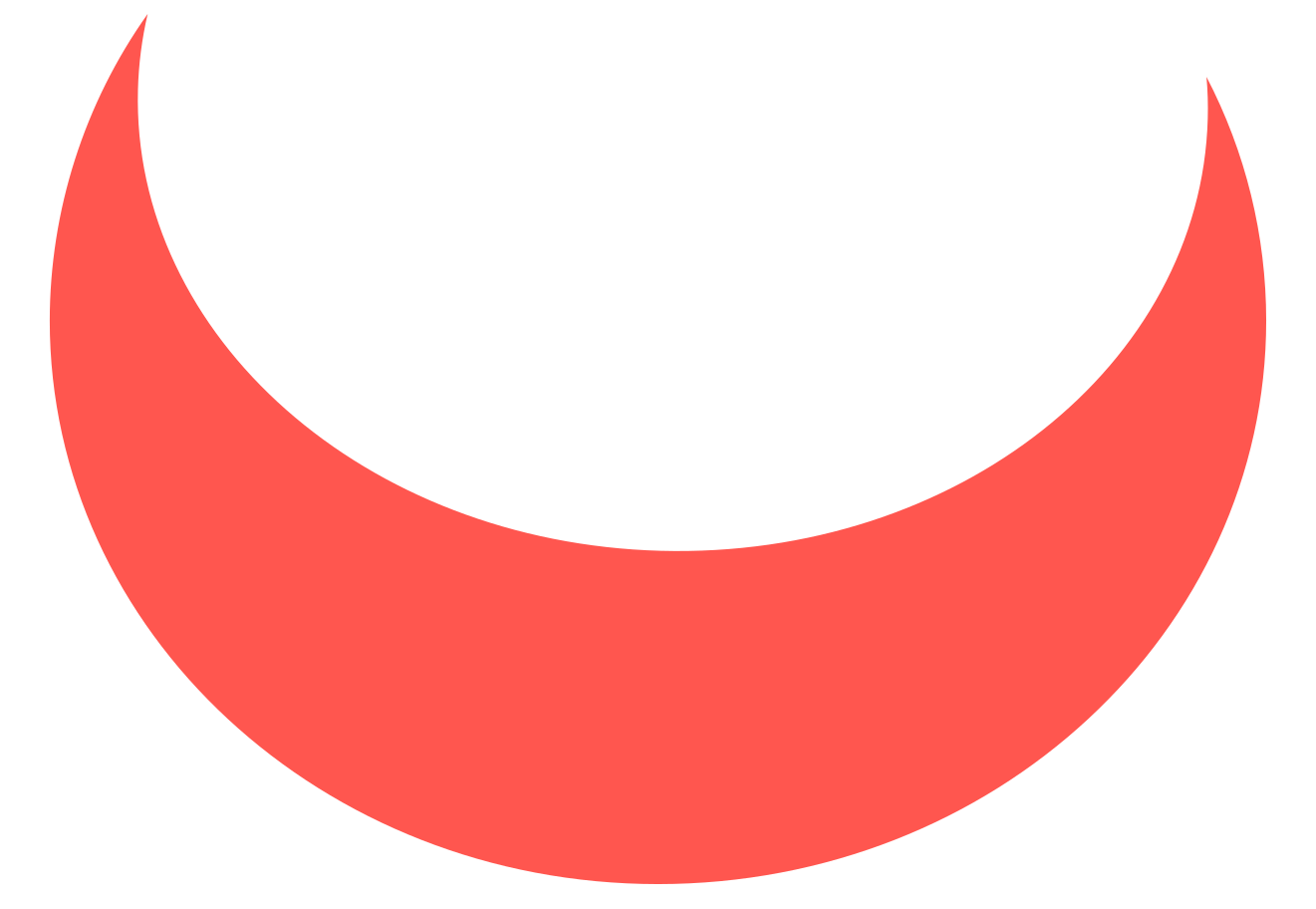Crescent red Illustration in PNG, SVG