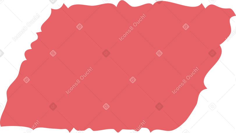 Red parallelogram Illustration in PNG, SVG