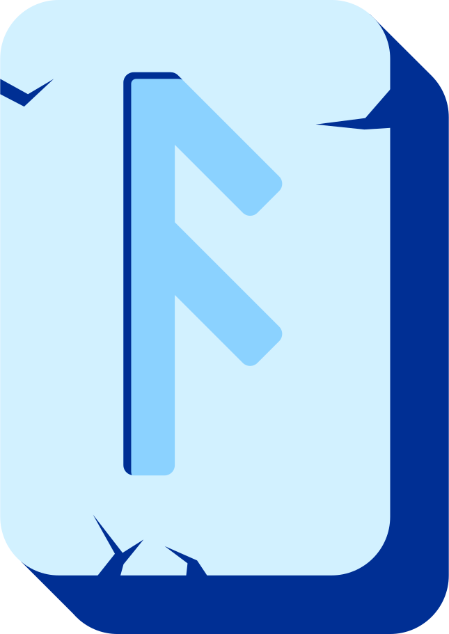 Rune ansuz Illustration in PNG, SVG
