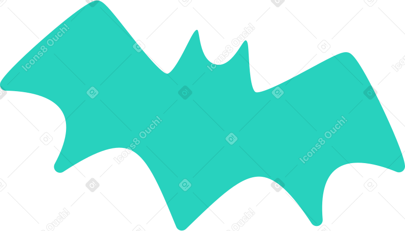 Bat green Illustration in PNG, SVG