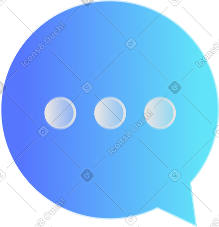 Glasmorphism style blue bubble PNG, SVG