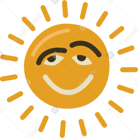 Sun chill Illustration in PNG, SVG