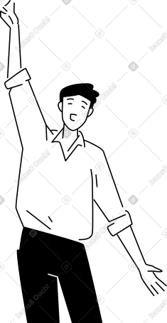 Happy man PNG, SVG