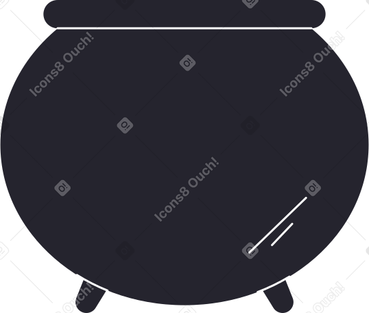 Big empty cauldron Illustration in PNG, SVG