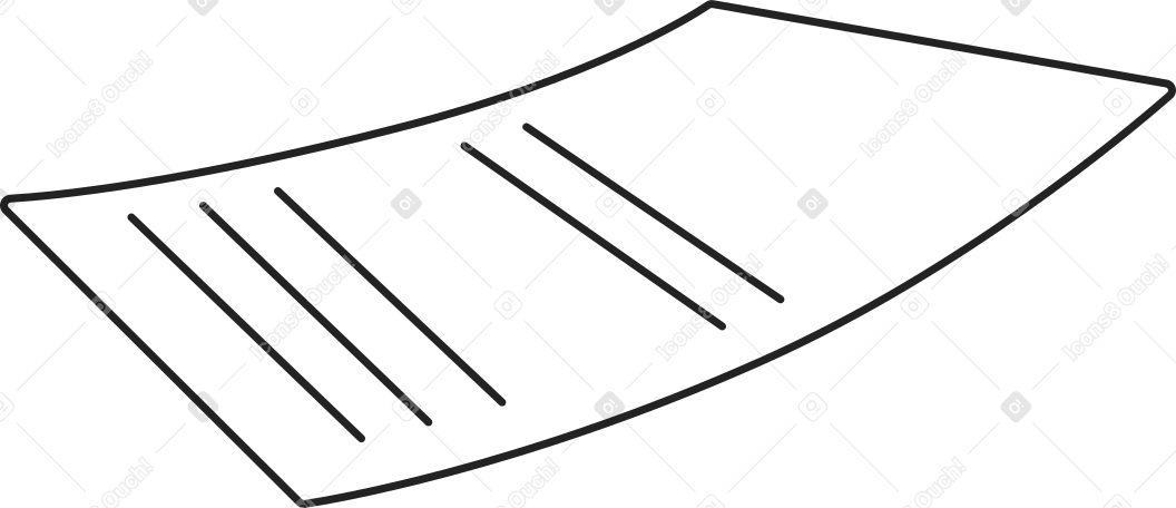 Paper sheet Illustration in PNG, SVG