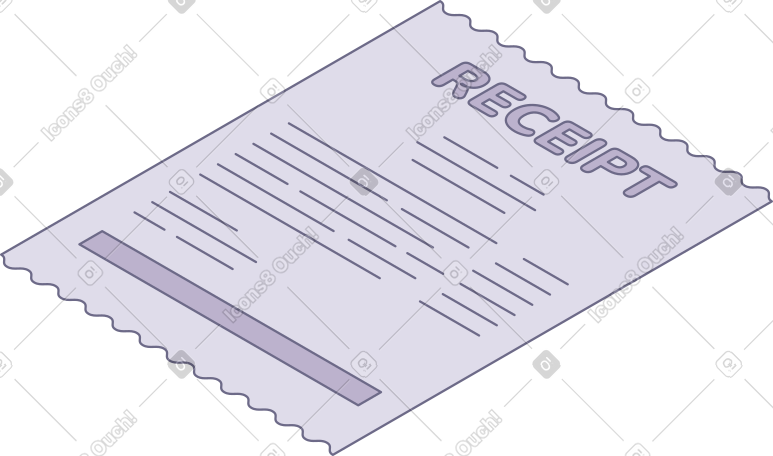 Receipt PNG, SVG