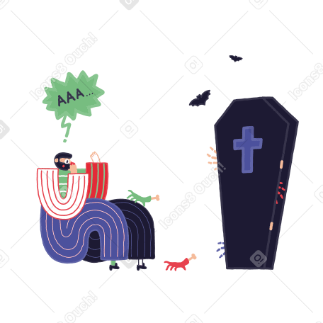 Evil spirits Illustration in PNG, SVG