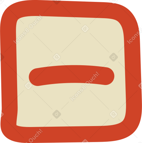 Minus Illustration in PNG, SVG