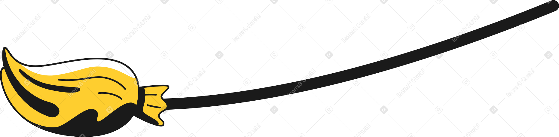 Besen für hexe Grafik als PNG, SVG