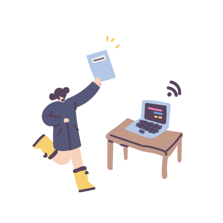 Sending assignment to professor email Illustration in PNG, SVG