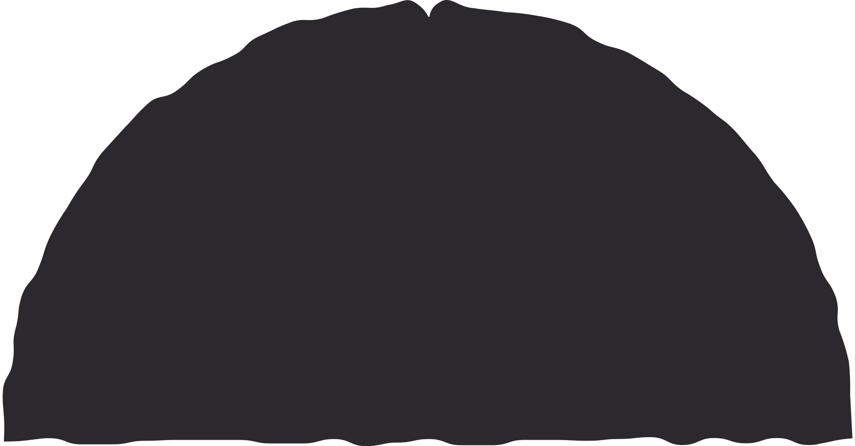 Black semicircle Illustration in PNG, SVG