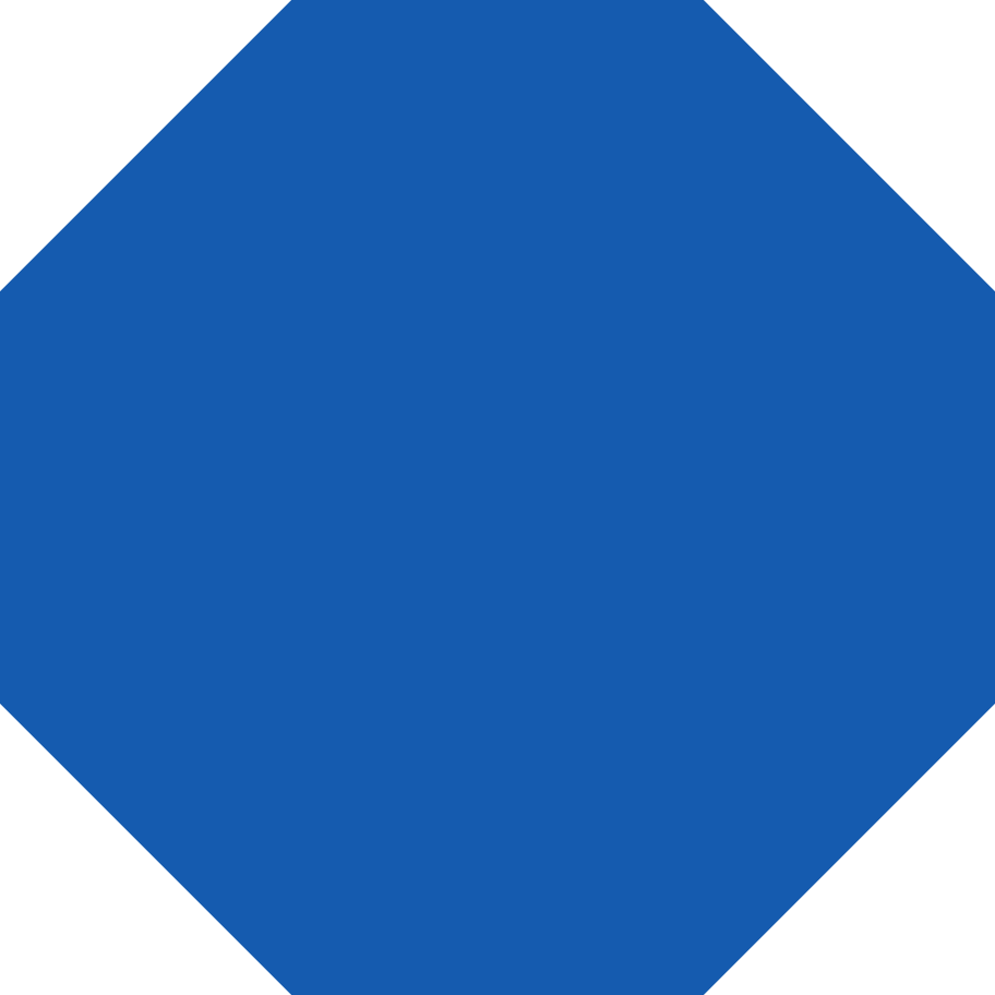 Blue octagon Illustration in PNG, SVG