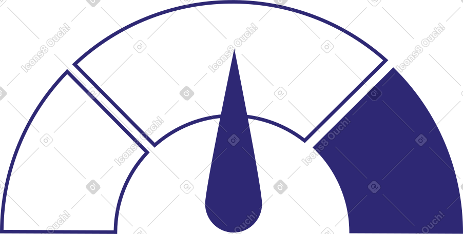 Speedometer type chart PNG, SVG