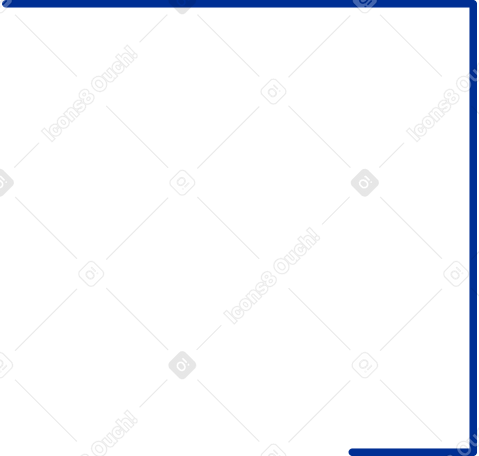 Joining line top right corner Illustration in PNG, SVG