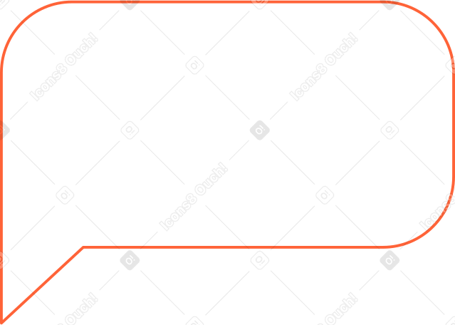 Message cloud Illustration in PNG, SVG