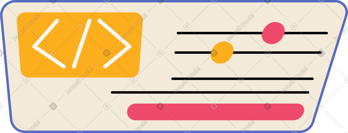 Popup window with text and code PNG, SVG
