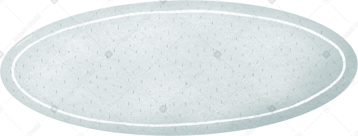White fluffy mat Illustration in PNG, SVG