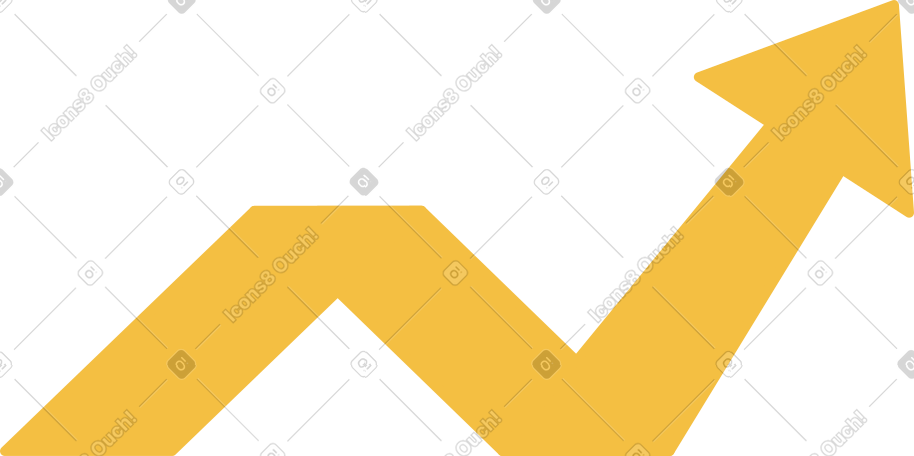 Yellow up arrow PNG, SVG