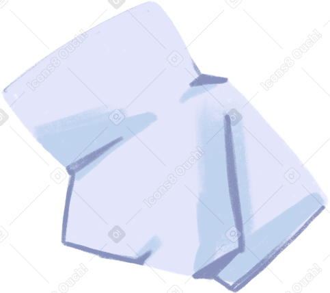 Blue paper Illustration in PNG, SVG