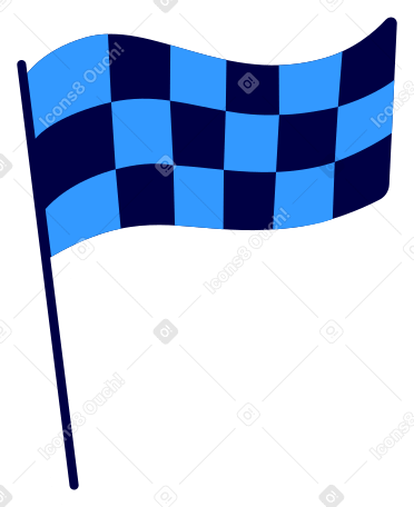 Checkered flag Illustration in PNG, SVG