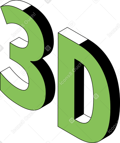 Letras de texto 3d PNG, SVG