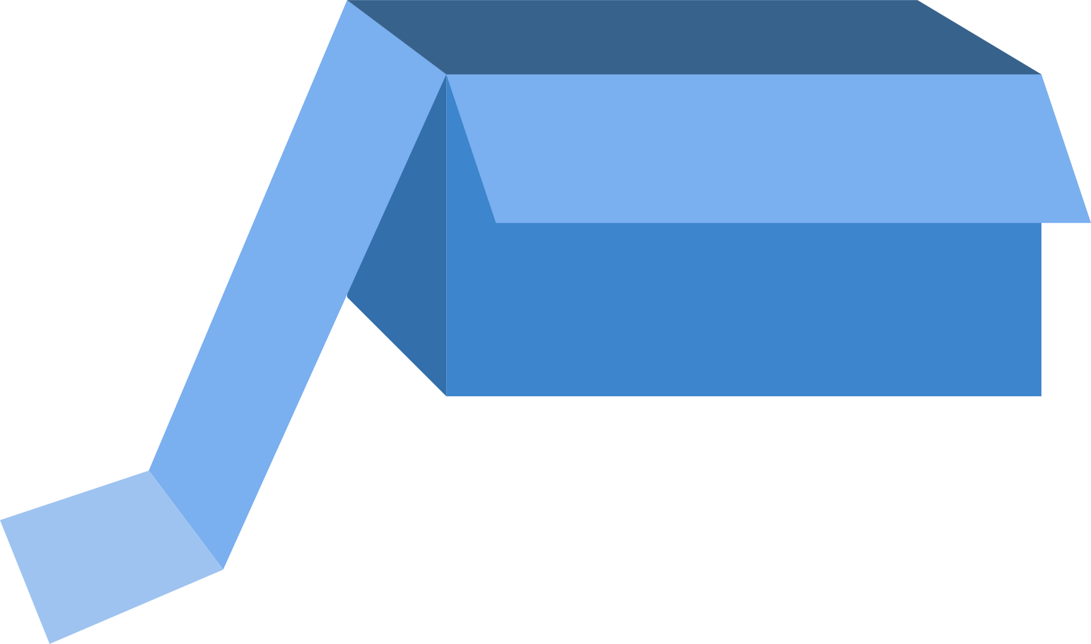 Box blue Illustration in PNG, SVG