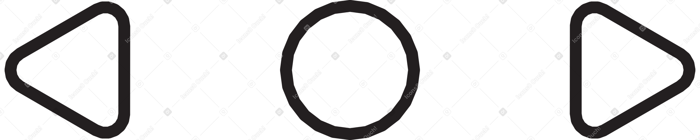Smartphone buttons Illustration in PNG, SVG