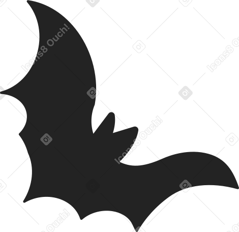 Bat Illustration in PNG, SVG