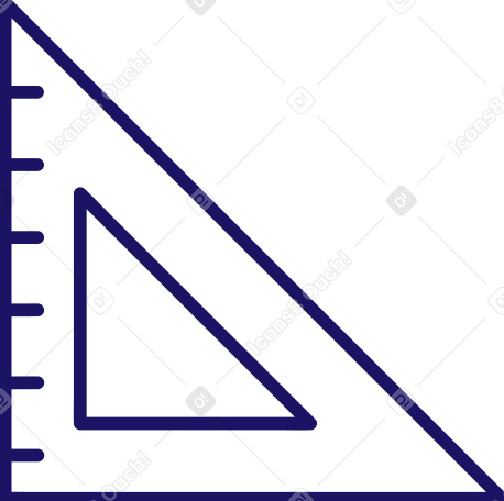 Triangle ruler Illustration in PNG, SVG