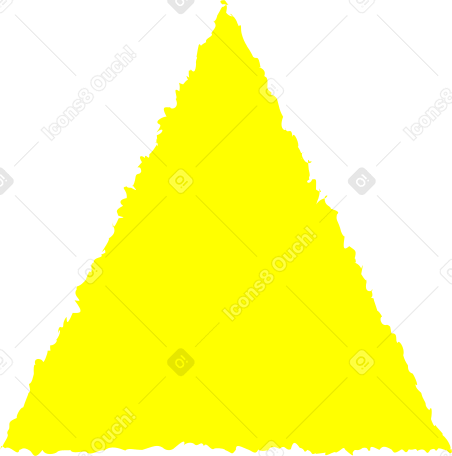 Triangle yellow Illustration in PNG, SVG