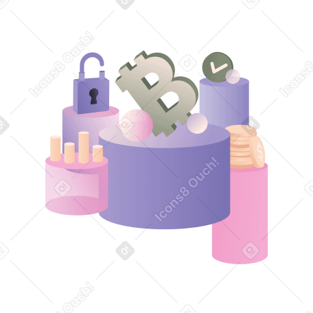 Crypto safety and cybersecurity for cryptocurrency animated ...