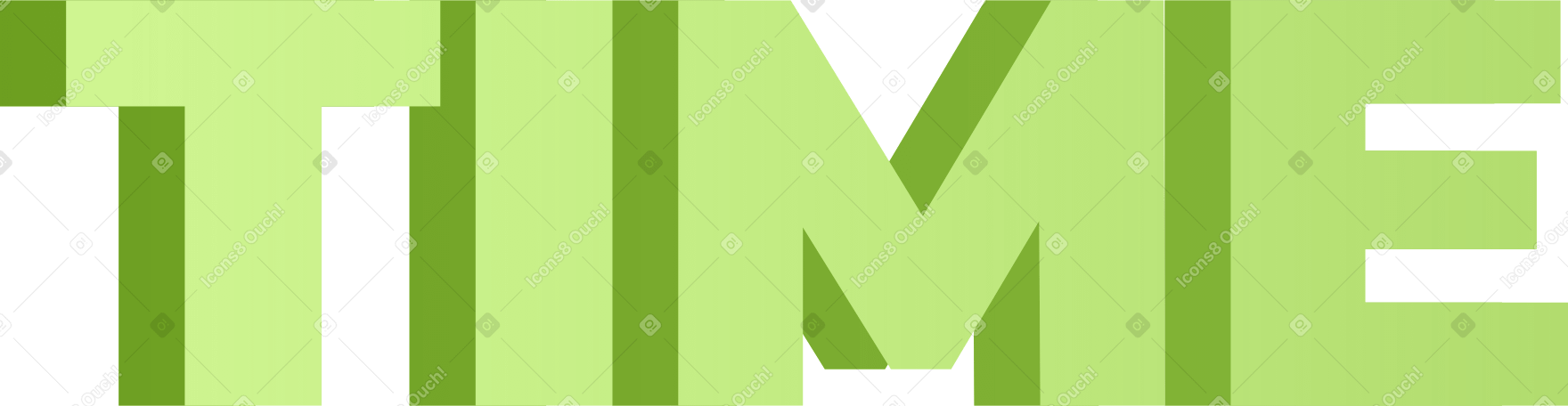 Lettering time text PNG, SVG
