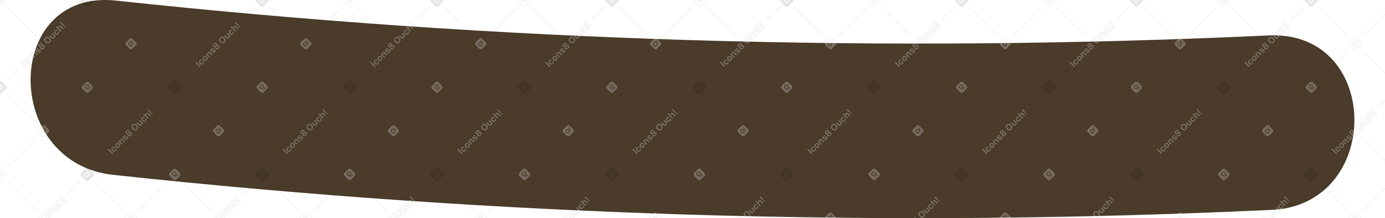 Brown line Illustration in PNG, SVG