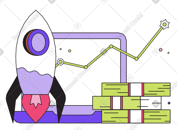Venture capital and startup acceleration PNG, SVG