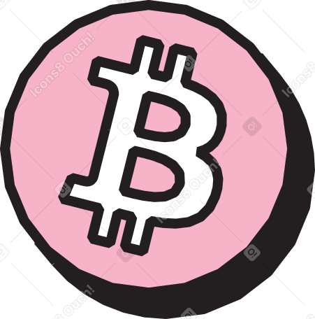 Bitcion icon Illustration in PNG, SVG