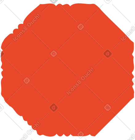 Red octagon PNG, SVG