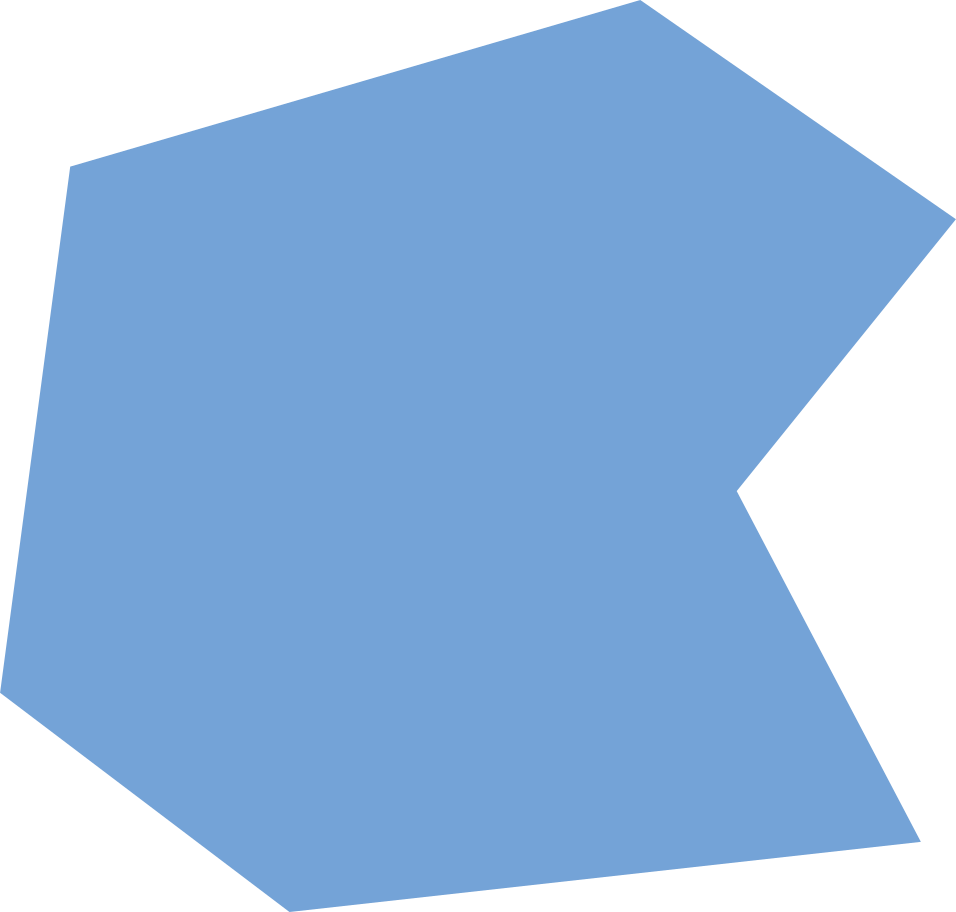 Blue polygon Illustration in PNG, SVG