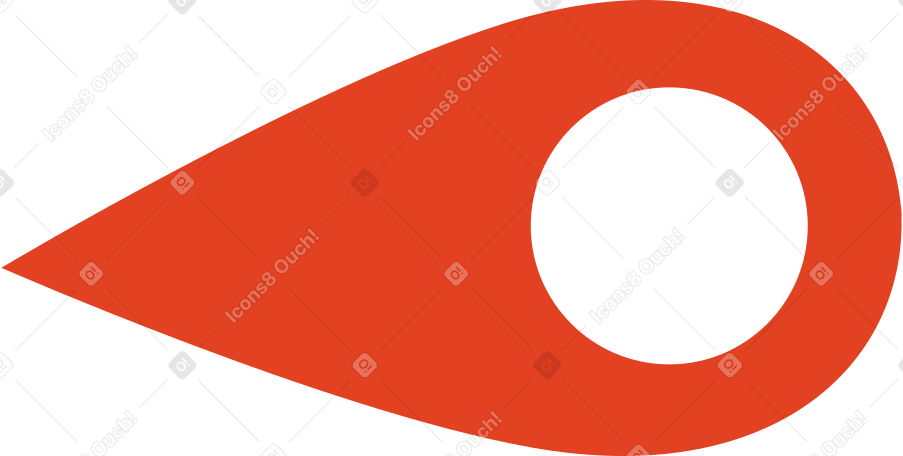 Red location sign Illustration in PNG, SVG