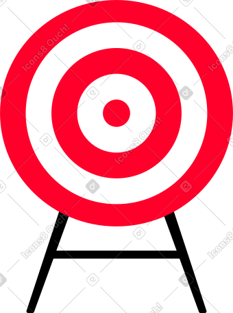 Big red target PNG, SVG