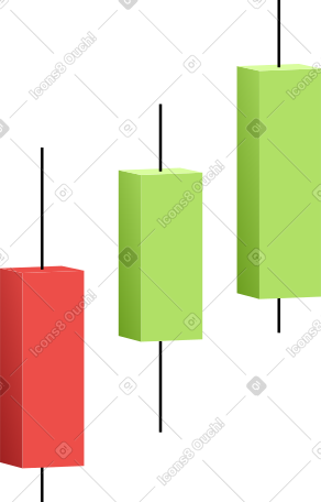 Candlestick chart PNG, SVG
