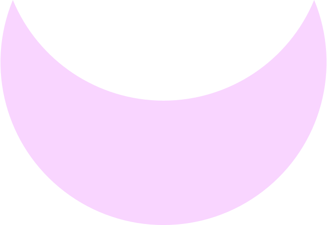 Pink crescent Illustration in PNG, SVG
