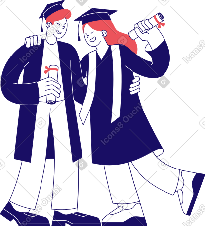 Happy students PNG, SVG