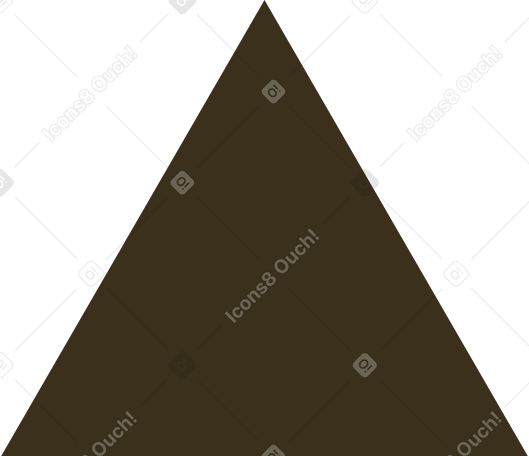 Ilustração de Brown triangle em PNG e SVG
