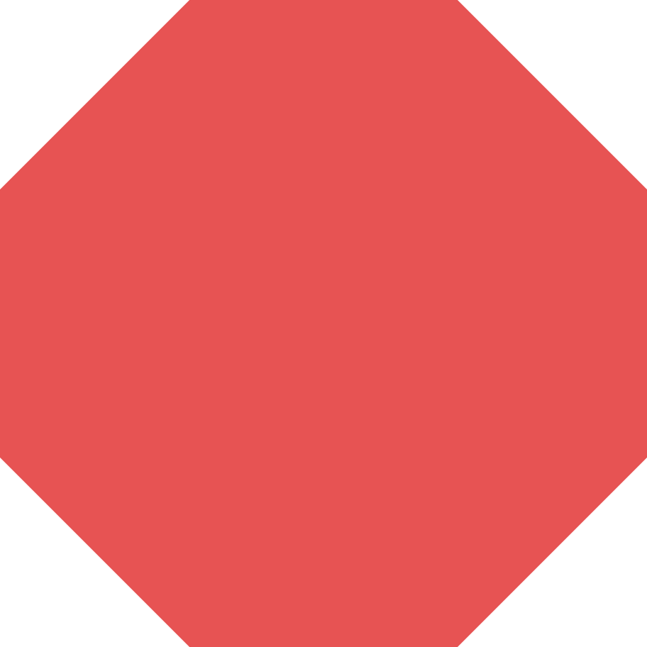 Red octagon Illustration in PNG, SVG