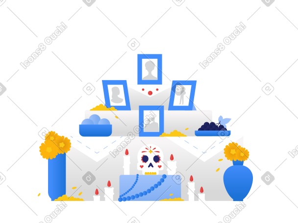 Ofrenda for day of the dead PNG, SVG