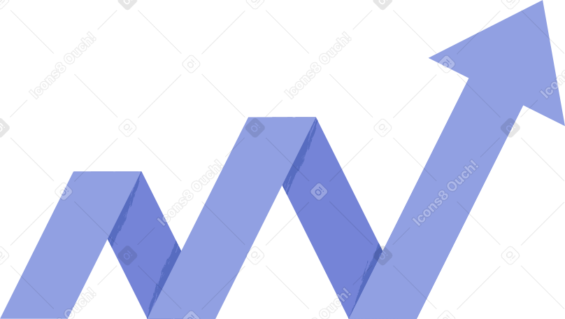 Up arrow Illustration in PNG, SVG