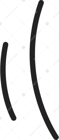 Two black line Illustration in PNG, SVG